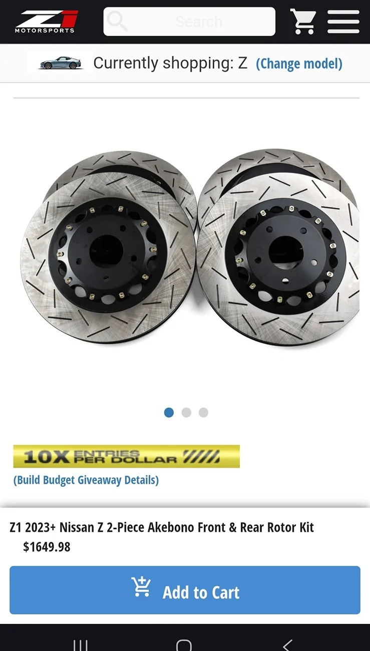Two piece rotors anyone? | 2023+ Nissan Z Forum, Community, Owners ...